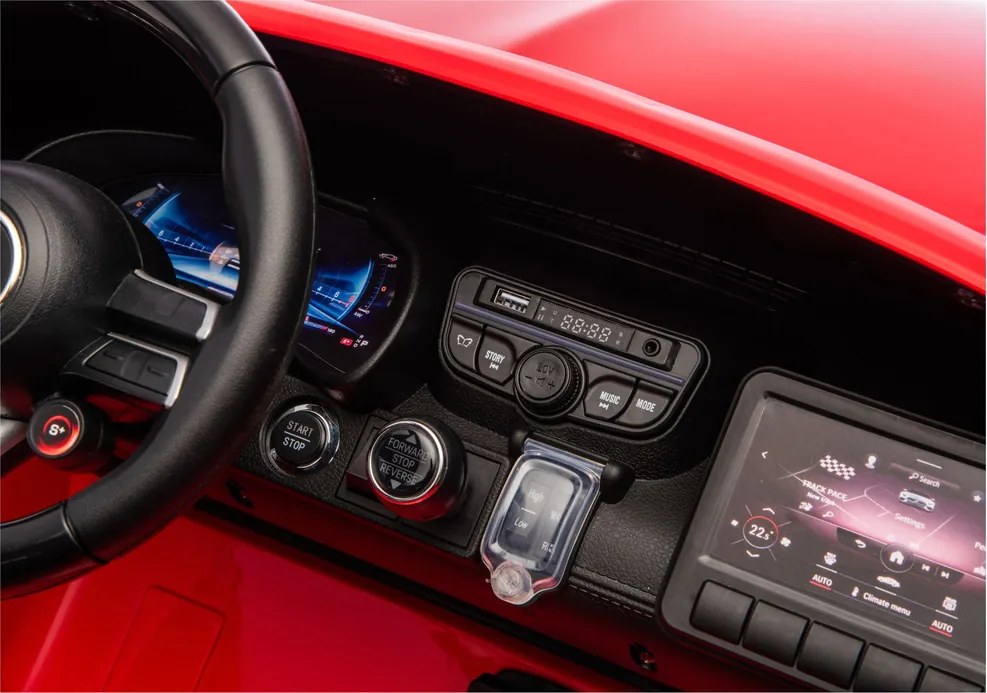 LEAN CARS Elektrické autíčko Mercedes GT63 AMG DK-GT63 24V LCD červené