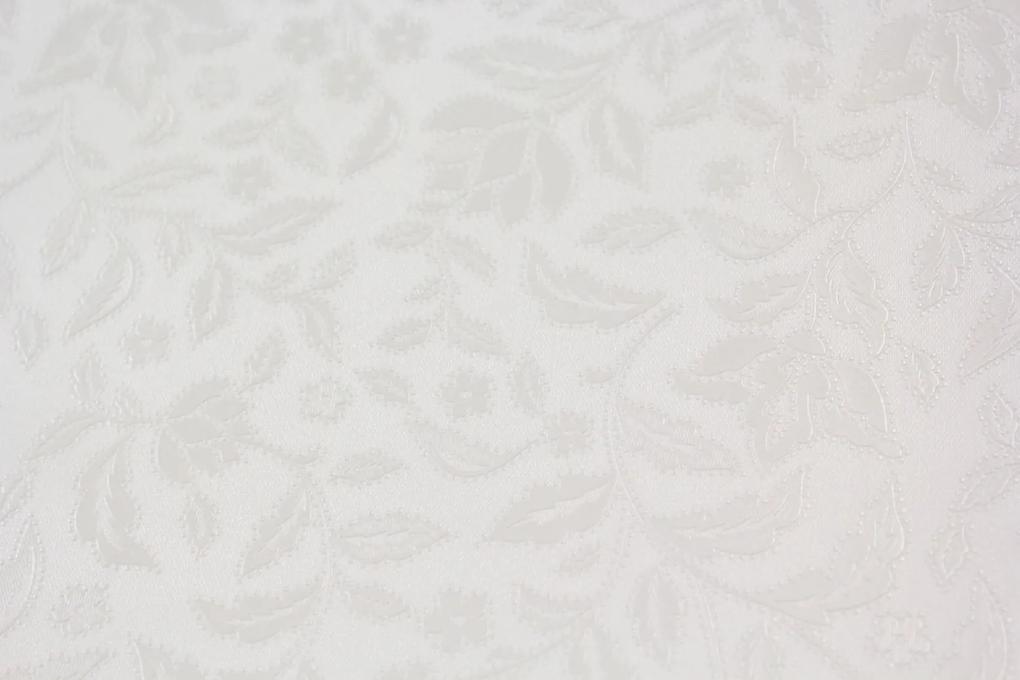 Ubrus PVC potlačený vzor (š. 140 cm) - bílý
