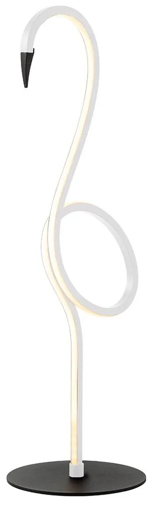 Stolní lampa plameňák Elstead FLAMINGO TL-WHT bílá/LED 6W
