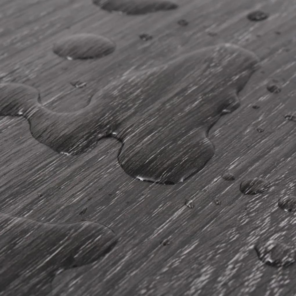 Nesamolepicí PVC podlahová prkna 4,46 m² 3 mm černá,  146595