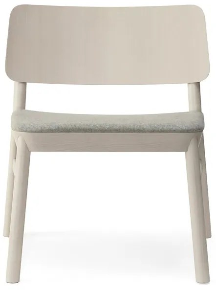 BILLIANI - Dřevěná židle s čalouněným sedákem DRUM 078