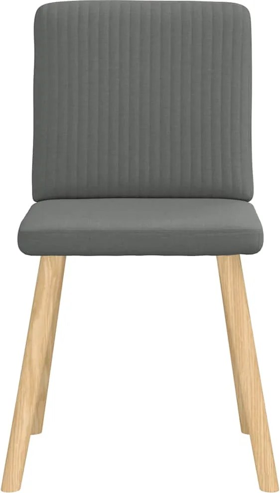 Jídelní židle 4 ks tmavě šedé textil 3315298
