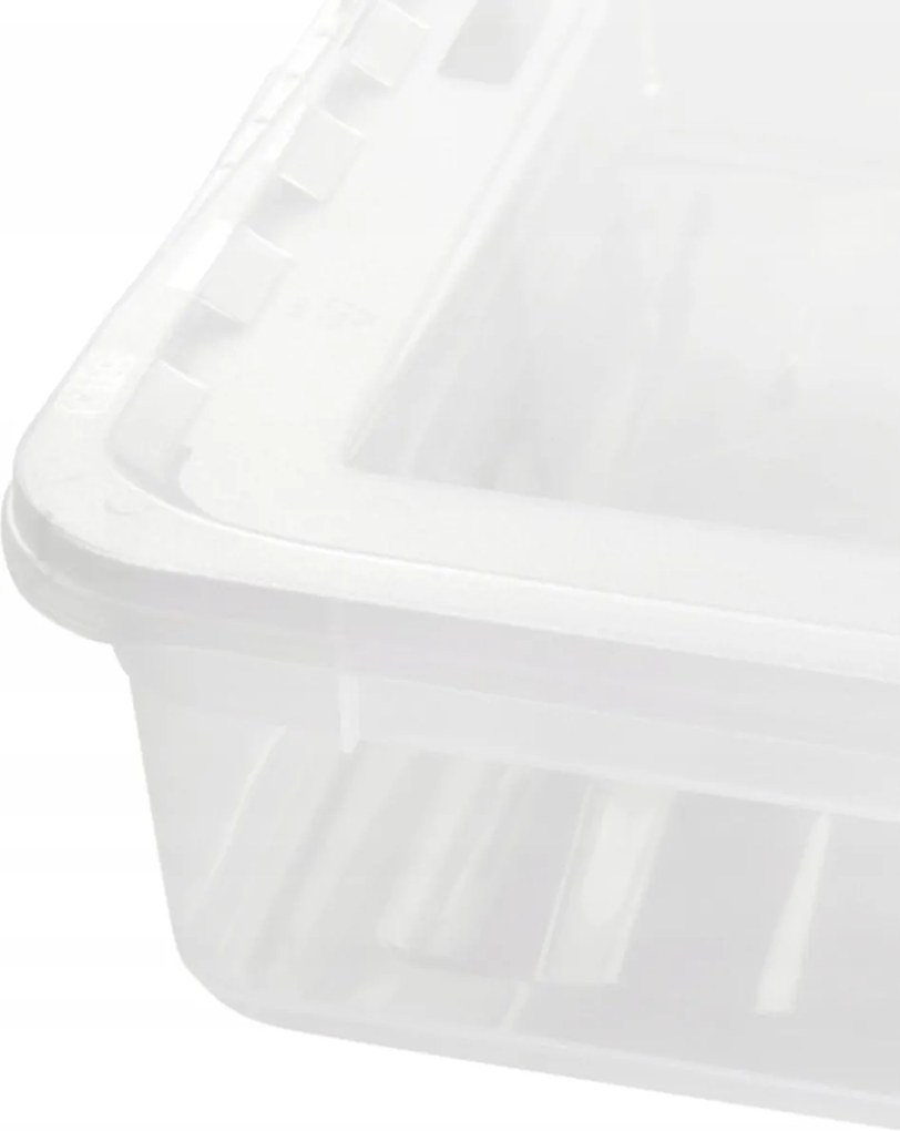 Keeeper Úložný box s víkem (má 2 funkce) BEA Clearbox 11L, 39 x 29,5 x 14 cm