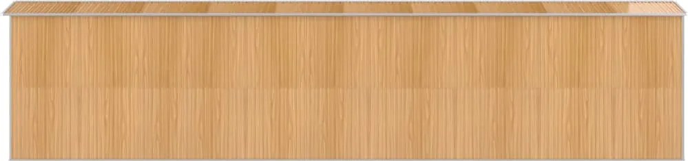 Zahradní kůlna světle hnědá 192x855x223 cm pozinkovaná ocel 3147479