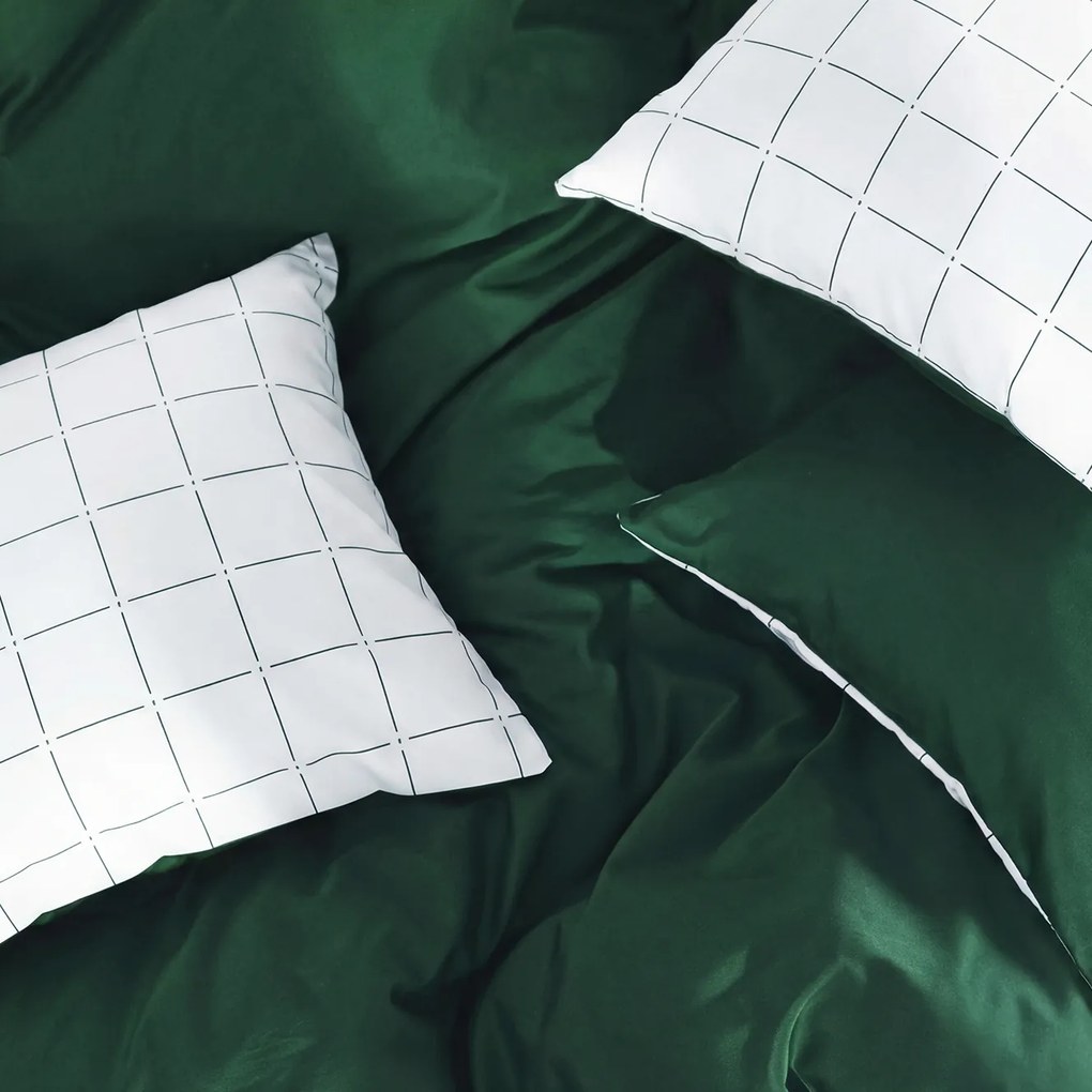 Saténový povlak na polštář Royal Dream - dark green Velikost: 70 x 90