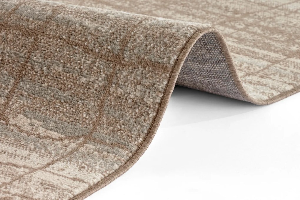 Hanse Home, Kusový koberec Terrain 105599 Jord Cream Beige, 120x170, hnědá, ložnice