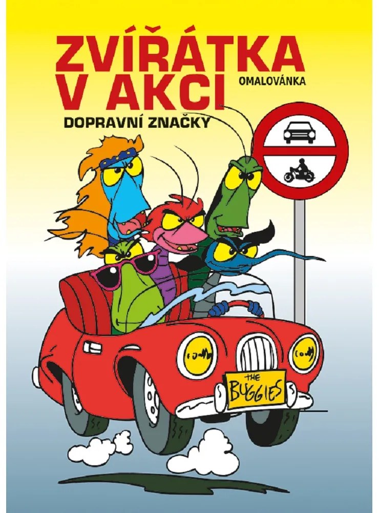 Baloušek - omalovánka A5, Zvířátka v akci - dopravní značky