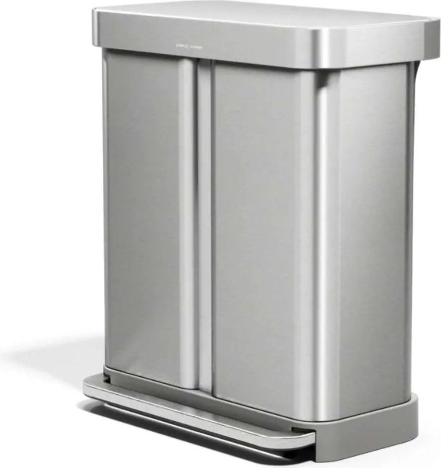 Simplehuman - Odpadkový koš 58 l, matná nerez CW2116