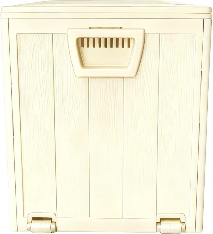 Zahradní úložný box STRANGE — 112x49x54 cm, plast, béžová