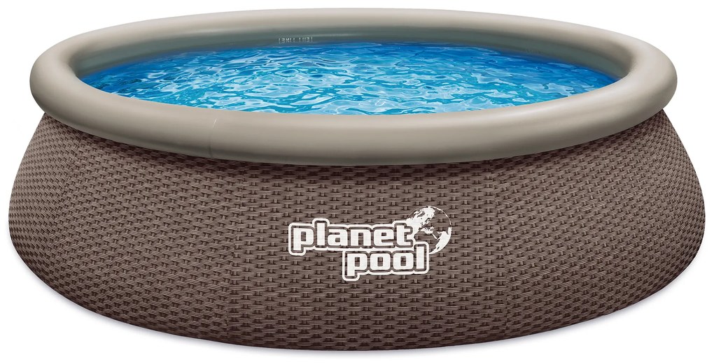 Planet Pool Bazén s nafukovacím prstencem QUICK ratan 3,66 x 0,91 m