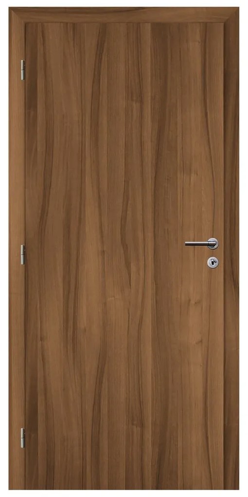 Solodoor Interiérové dveře 90 L, 90 × 197 cm, fólie, levé, ořech královský, plné