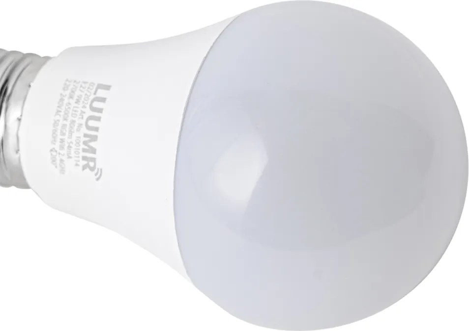 Sada 5 ks Chytré LED žárovky E27 A60 matné RGBW 9W 806lm 2700-6500K