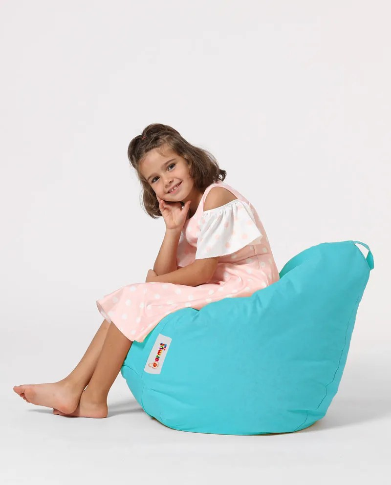 Atelier del Sofa Zahradní sedací vak Premium Kids - Turquoise, Tyrkysová