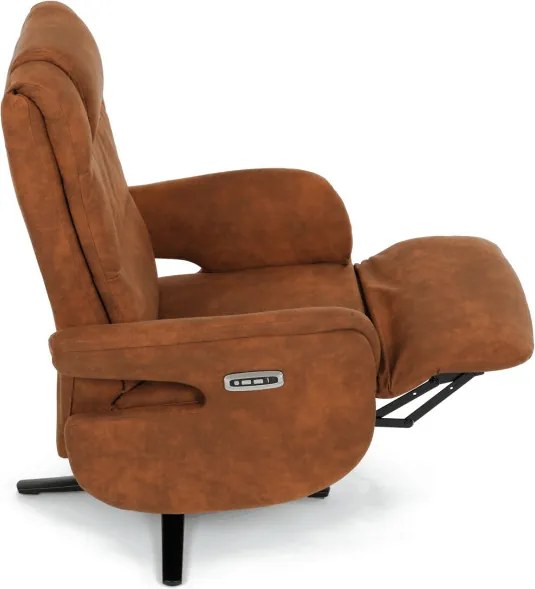 Polohovací křeslo hnědé, elektrické TV-C5590 BR3