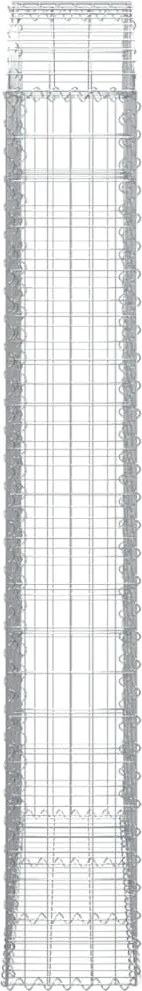 Klenutý gabionový koš 150 x 30 x 200/220 cm pozinkované železo 153450