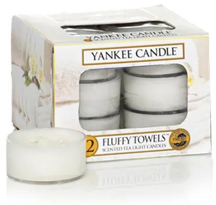 Čajová svíčka Fluffy Towels, set 12ks, Yankee Candle