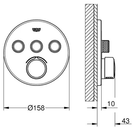 GROHE 29146000 - Baterie SMARTCONTROL lesklý chrom