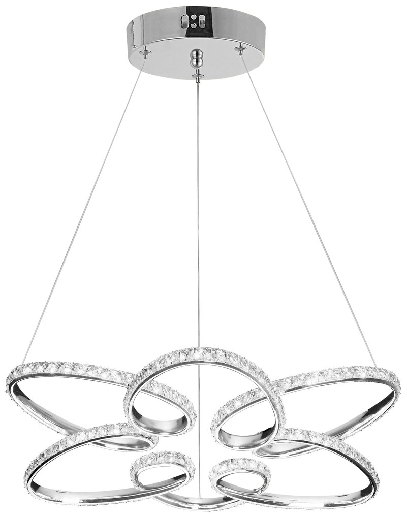Toolight Toolight, LED stropní osvětlení 54cm, 48W, 4000K, G002-CP, chromová, OSW-09743