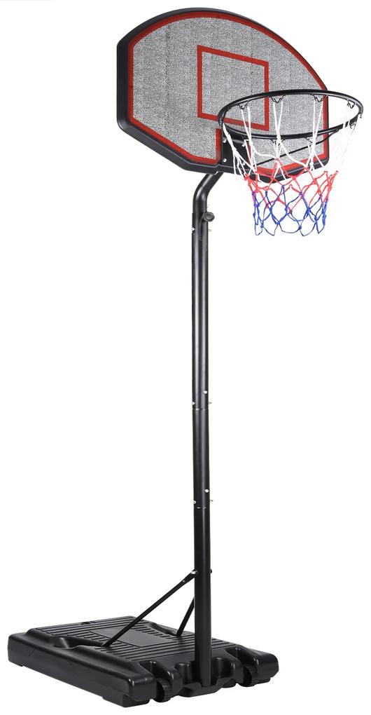 Basketbalový koš s kolečky - 257-305 cm