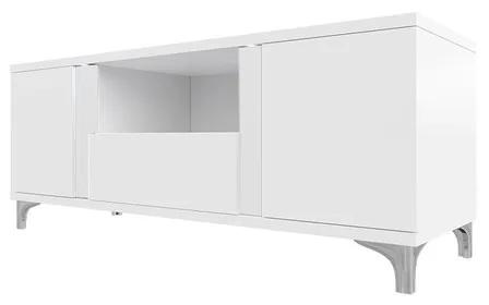 TV stolek Anrok 150 AR15, Barva: bílá / bílý lesk