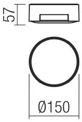 Redo 90003 - LED Venkovní stropní svítidlo SKOR LED/12W/230V IP54 šedá