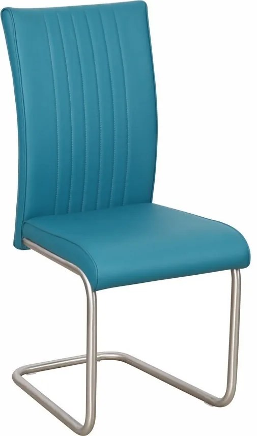 Casarredo *Jídelní čalouněná židle PASSAU-753 tyrkys/ocel