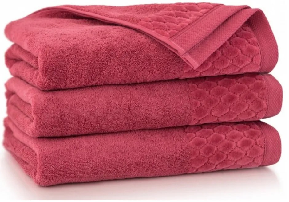 Egyptská bavlna ručníky a osuška Cannosa - malinová Velikost: ručník 50 x 100