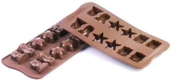 Silikonová forma na čokoládu – Vánoce - Silikomart