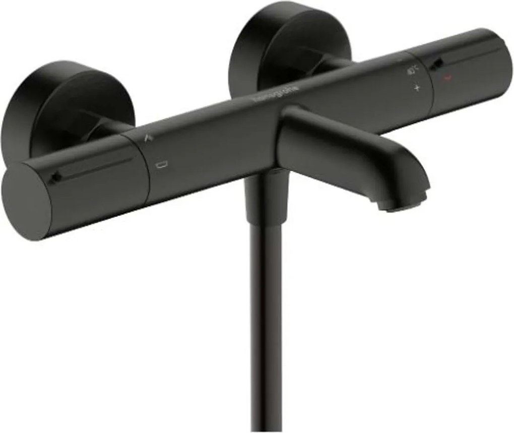 Hansgrohe Ecostat Element - Termostatická vanová baterie, kartáčovaný černý chrom 13347340