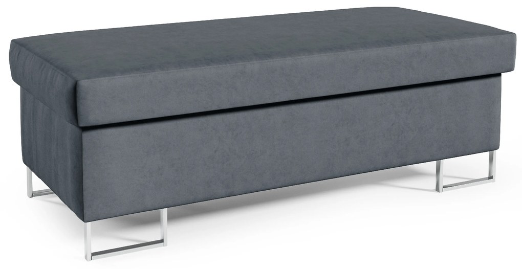 Eka Podnožka ALICE 105 cm Barva látky: Smaragdově zelená (Monolith 37)