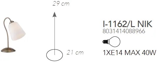 Moderní stolní lampa Faneurope I-1162/L NIK