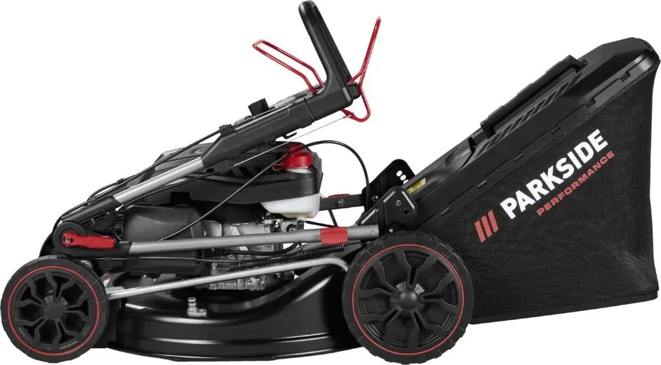 Parkside Performance Benzínová sekačka na trávu s pojezdem a s elektrickým startováním PPBRM 53 B2