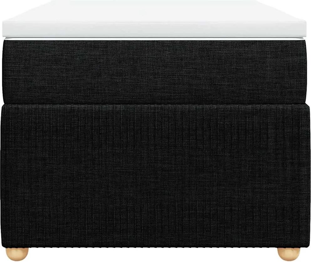 Box spring postel s matrací černá 90x190 cm textil 3285534