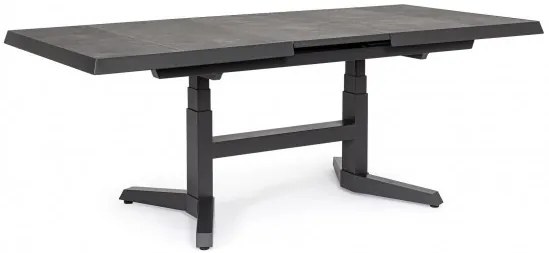 BIZZOTTO Rozkládací zahradní stůl ROBERT 143/183x88 cm černý 0663349