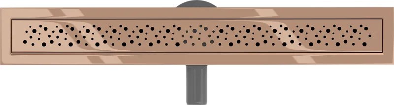 Mexen Flat 360° M12 sprchový žlab 60 cm, růžové zlato, 1621060-40