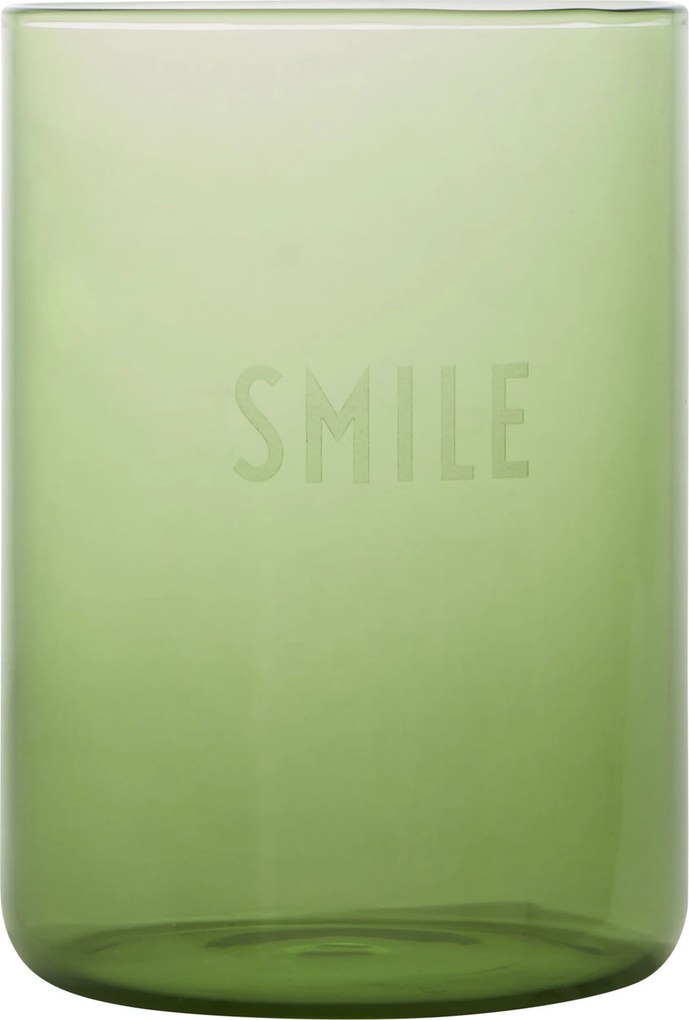 Skleněný pohár Favourite Smile zelený