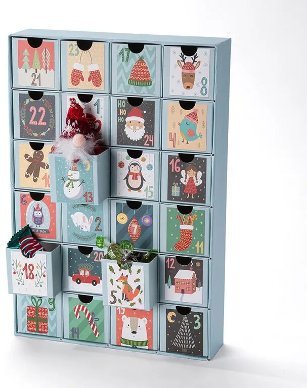 Adventní kalendář s šuplíčky PAPER