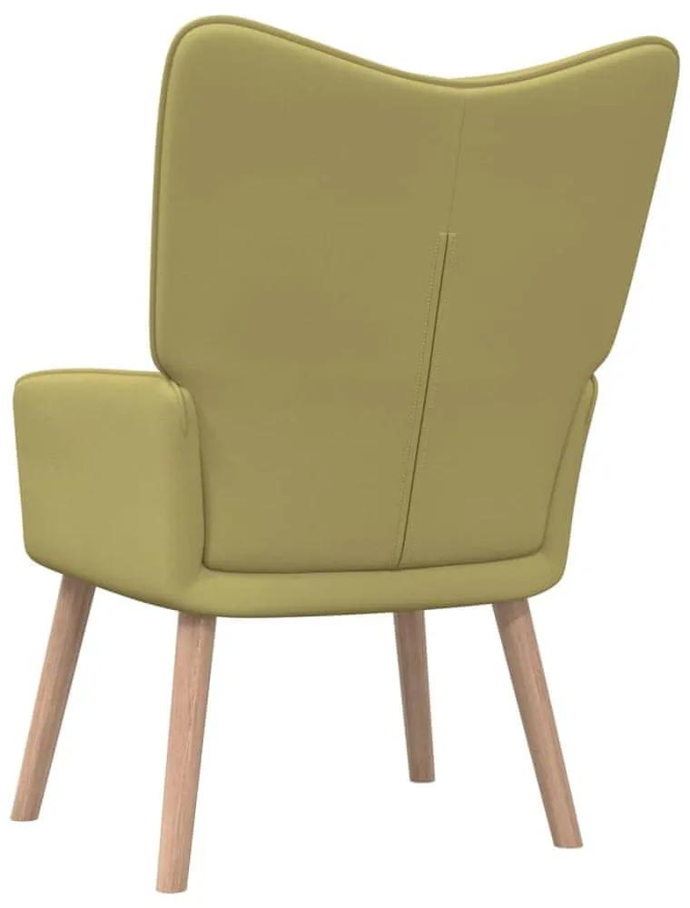 Petromila Relaxační židle zelená textil