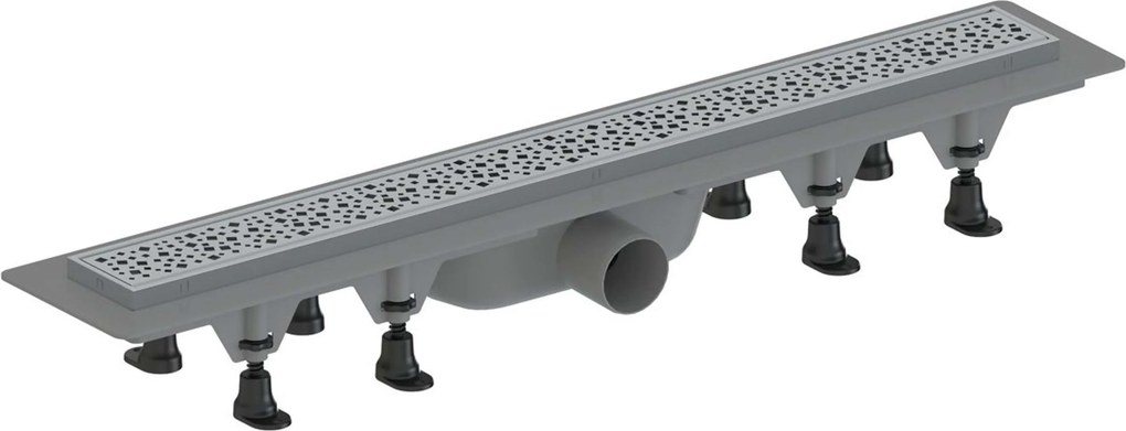 Aqualine Malvi - Sprchový žlab 81 cm, s roštem, nerez 1702-81