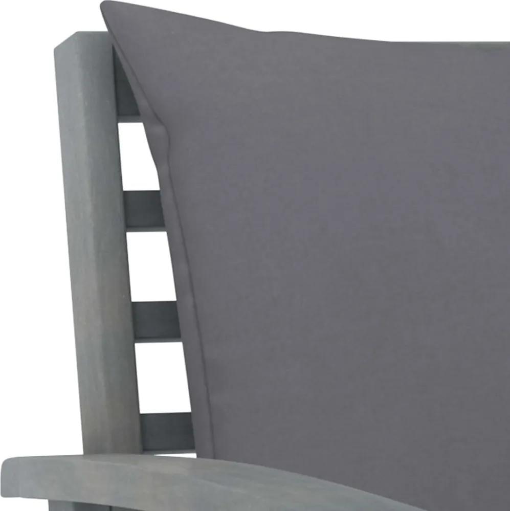 vidaXL Zahradní židle 2 ks tmavě poduška masivní akáciové dřevo [311827] Barva: Tmavě šedá