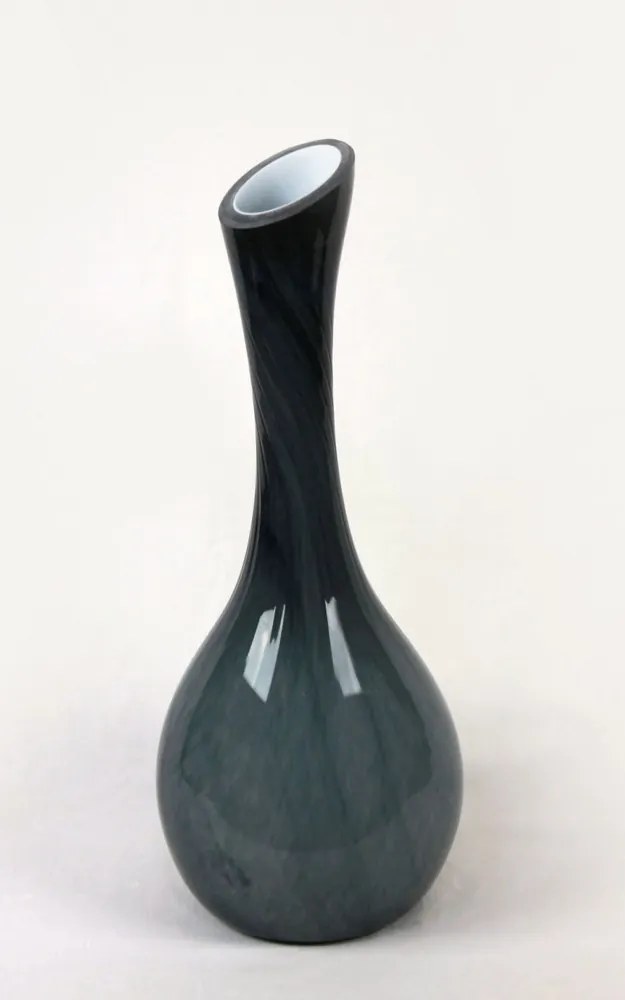 Váza designová Kužel malý šedý melír 30 - 40cm