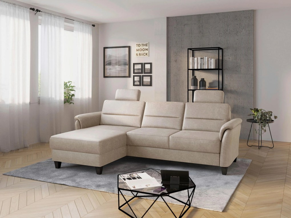 XXXLutz ROHOVÁ SEDAČKA, textil, béžová Sit & More - Sedací soupravy - 000144019748