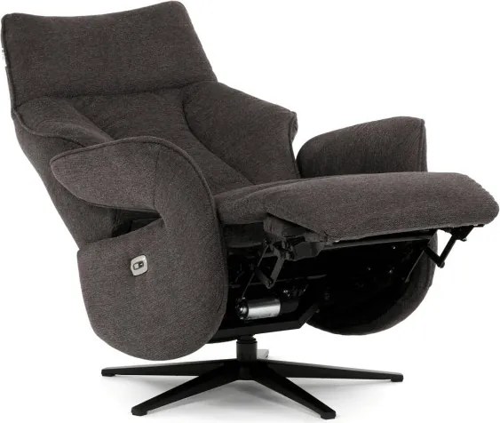 Polohovací křeslo hnědé, elektrické TV-B3973 BR2
