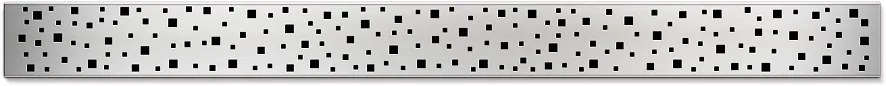 Chuděj Lineární plastový žlab 850mm ke stěně s bočním odtokem d 40, square mat
