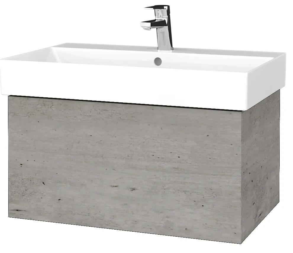 Dřevojas Koupelnová skříň VARIANTE SZZ 70 Varianta: N01 Bílá lesk / N07 Stone