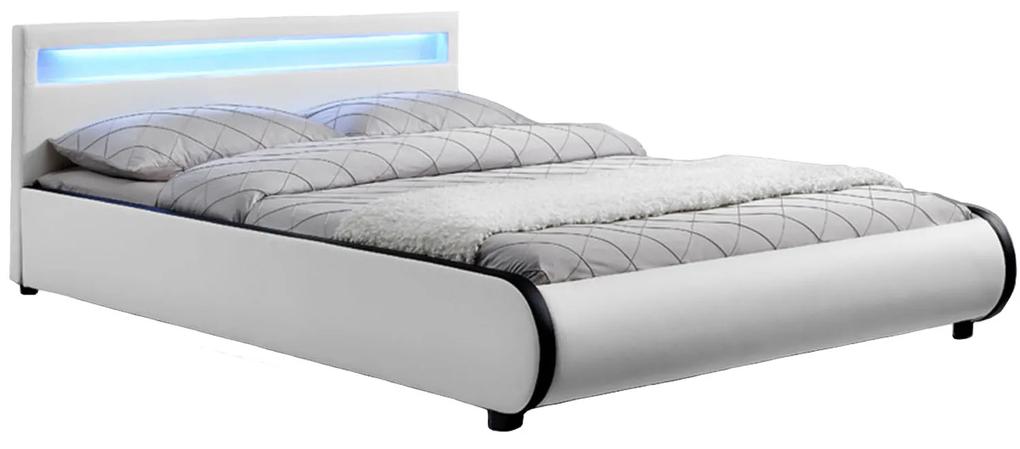 Čalouněná postel Sevilla 180 x 200 cm - bílá