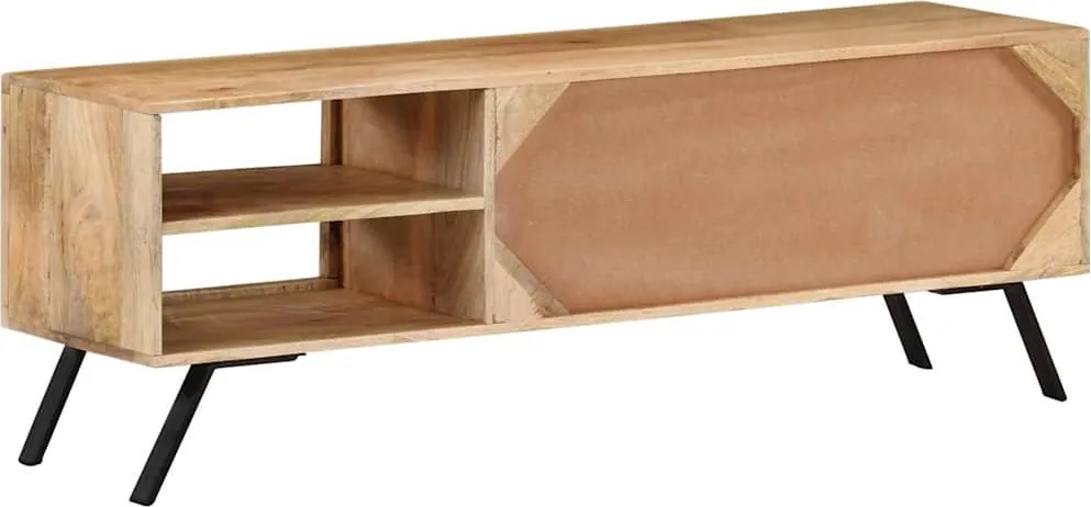 TV stolek 110 x 30 x 40 cm masivní mangovníkové dřevo 328312