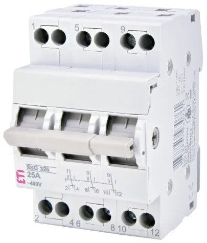 Přepínač ETI SSQ 340 3P/40A I-0-II 002421435
