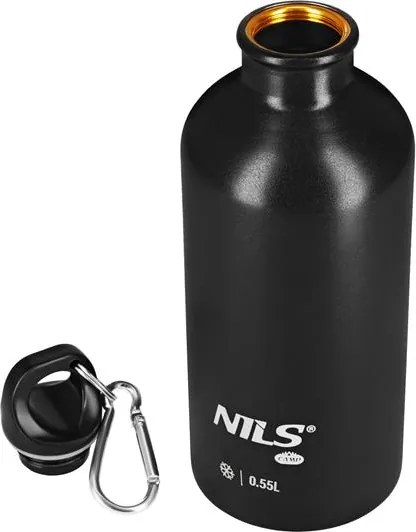 NC3801 ČERNÁ NEREZOVÁ TURISTICKÁ LÁHEV 550ML NILS CAMP