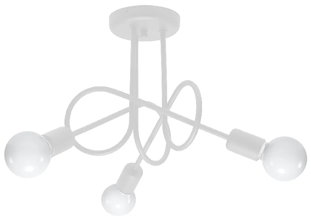 Sollux Lighting Lustr LOOP 3 bílý
